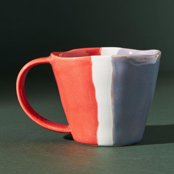 Anthropologie | Kitchen | Anthropologie Romy Mug Red | Poshmark